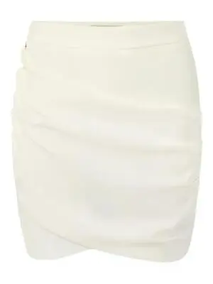 Elisabetta Franchi Draped Logo-button Skirt