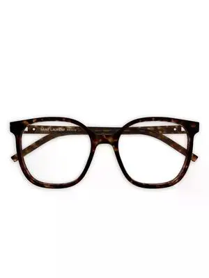 Saint Laurent Round-frame Glasses - Brown