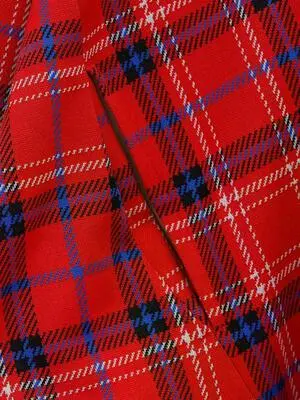 Comme Des Garçons Plaid-pattern Hoodie