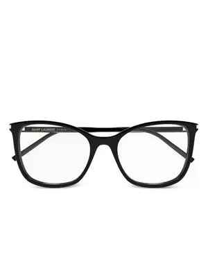 Saint Laurent Geometric Glasses - Black