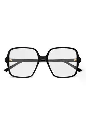 Gucci Logo-detail Glasses - Black