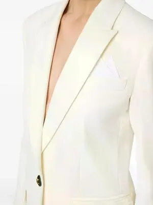 Elisabetta Franchi Single-breasted Blazer With Pocket Square