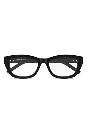 Saint Laurent Cat-eye Logo Glasses - Black
