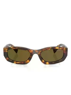 Miu Miu Rectangle-frame Sunglasses - Brown
