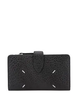 MAISON MARGIELA Four Stitches Zip Wallet - Black