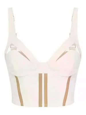 ELISABETTA FRANCHI Cut-Out Ribbon Top