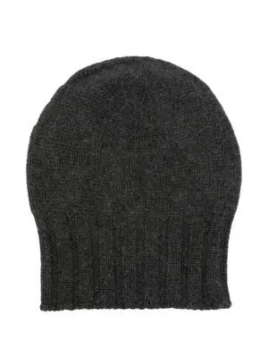 BEYOU Ribbed-cuff Beanie Hat - Grey