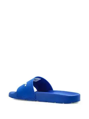 Off-White Logo-embossed Slides - Blue
