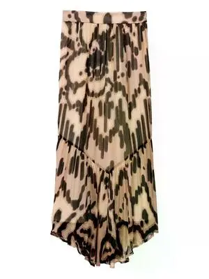 Ba&sh Aley Printed Maxi Skirt - Pink