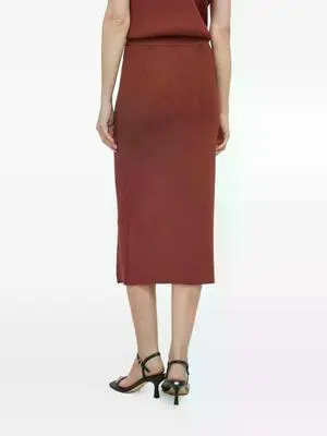 Dkny Side-slit Midi Skirt