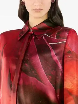 Roberto Cavalli Rose-print Mini Dress
