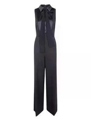 TWINSET Tie-neck Jumpsuit - Black