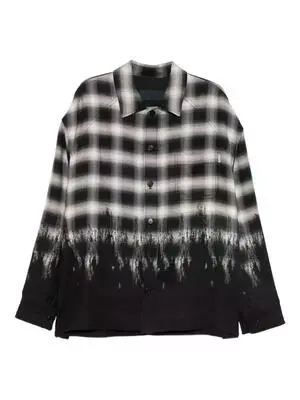 JUUN.J Border Checked Shirt