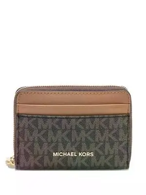 Michael Kors Monogram Zip Wallet - Brown