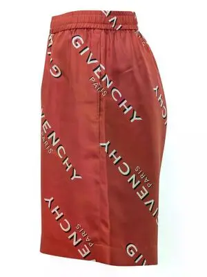 Givenchy Logo-print Silk Shorts