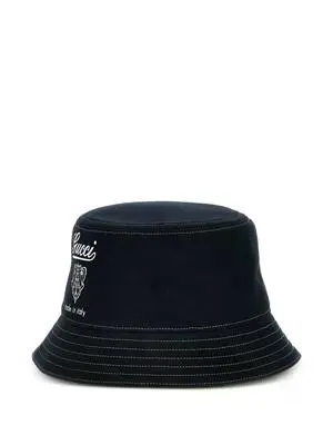 Gucci Coat Of Arms Contrast-stitching Bucket Hat