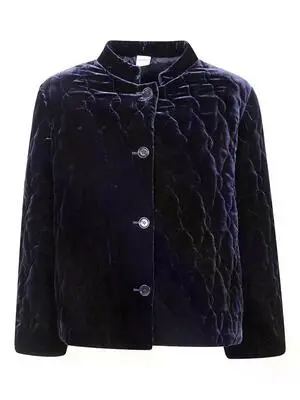 Aspesi Quilted Buttoned Jacket - Blue