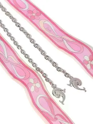 Emilio Pucci Dolphin Silk Necklace