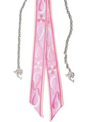 Emilio Pucci Dolphin Silk Necklace