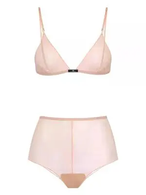Elisabetta Franchi Snake-pattern Lingerie Set - Neutrals