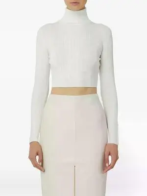 Elisabetta Franchi Ribbed Buttoned Sweater