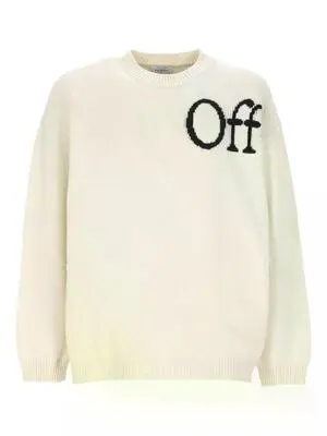 Off-white Drop Shoulder Knitwear For Men