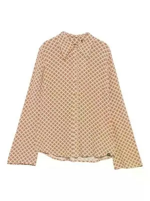 Superdry Flared-sleeve Patterned Blouse