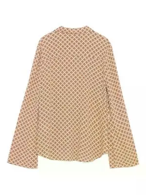 Superdry Flared-sleeve Patterned Blouse