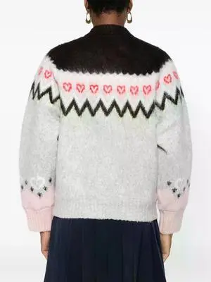 Stine Goya Fair-isle Pattern Cardigan