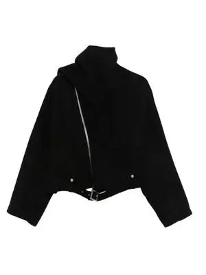 Rick Owens Cropped Flight Biker Jacket