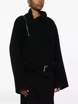 Rick Owens Cropped Flight Biker Jacket