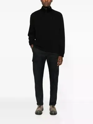 C.P. COMPANY Logo-embroidered Half-zip Sweatshirt