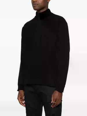 C.P. COMPANY Logo-embroidered Half-zip Sweatshirt