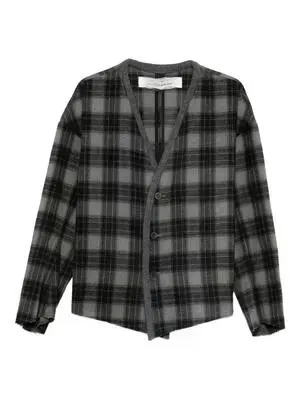 INDIVIDUAL SENTIMENTS Plaid-pattern Cardigan