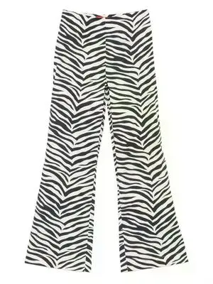 SIMONMILLER Pia Zebra-print Trousers - Black