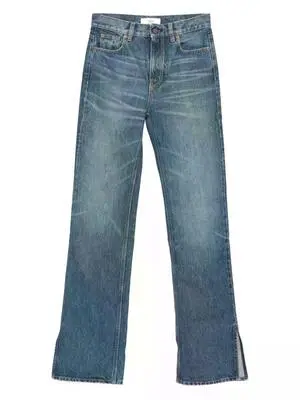 Chloé Side-slit Straight-leg Jeans