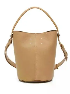 MAISON MARGIELA Leather Bucket Bag - Neutrals