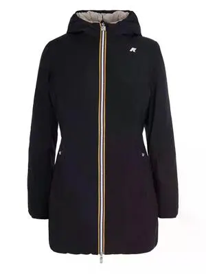 K-WAY Logo-detail Hooded Coat