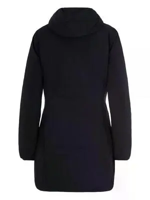 K-WAY Logo-detail Hooded Coat