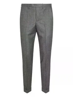 PT TORINO Checked-pattern Trousers