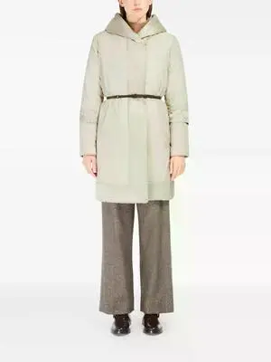 Max Mara Novef Hooded Wrap Coat - Neutrals