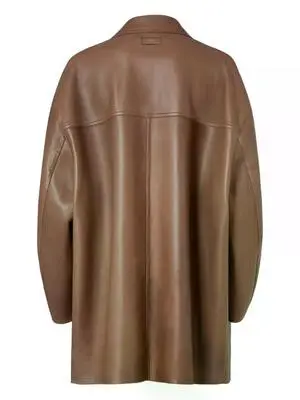 Fendi Double-breasted Lambskin Coat