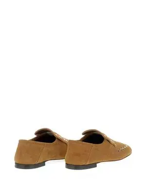 WALES BONNER Stud-embellished Loafers - Brown