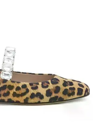 Casadei Leopard-print Ballerina Flats