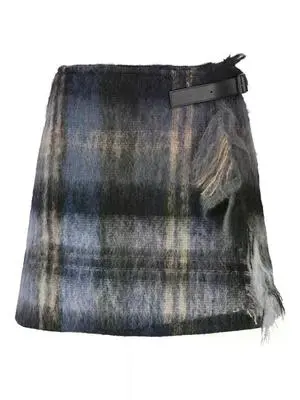 Blue Plaid Skirts