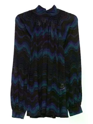 Missoni Patterned Tie-neck Blouse