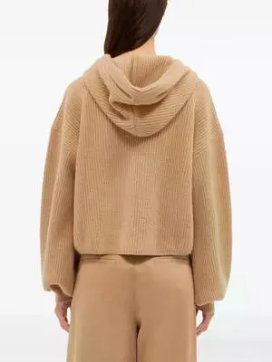 MSGM Cable Knit Hooded Sweater