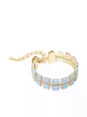 Patrizia Pepe Rectangle Stones Link Bracelet - Gold