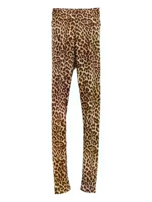 DURAN LANTINK Leopard Print Trousers - Brown