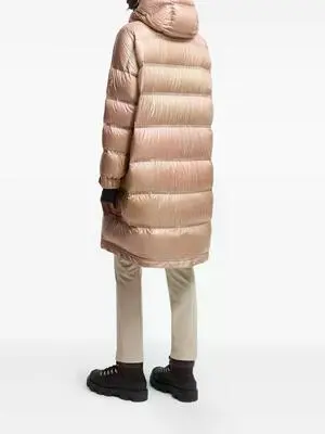 Moncler Rochelairs Quilted Hooded Coat - Pink